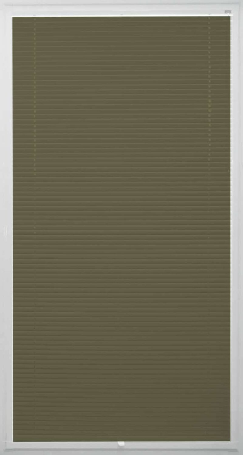 Graphite Perfect Fit Venetian Blinds 25mm - Clip-in, No Screws